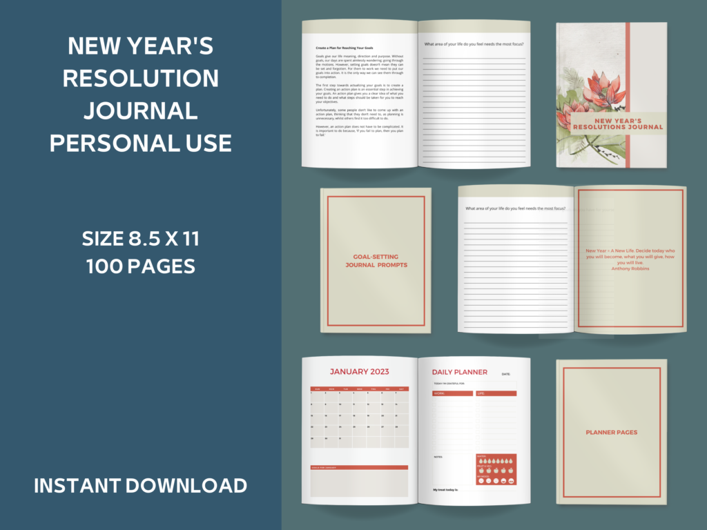 New Year’s Resolution Journal - Sunshine Academy